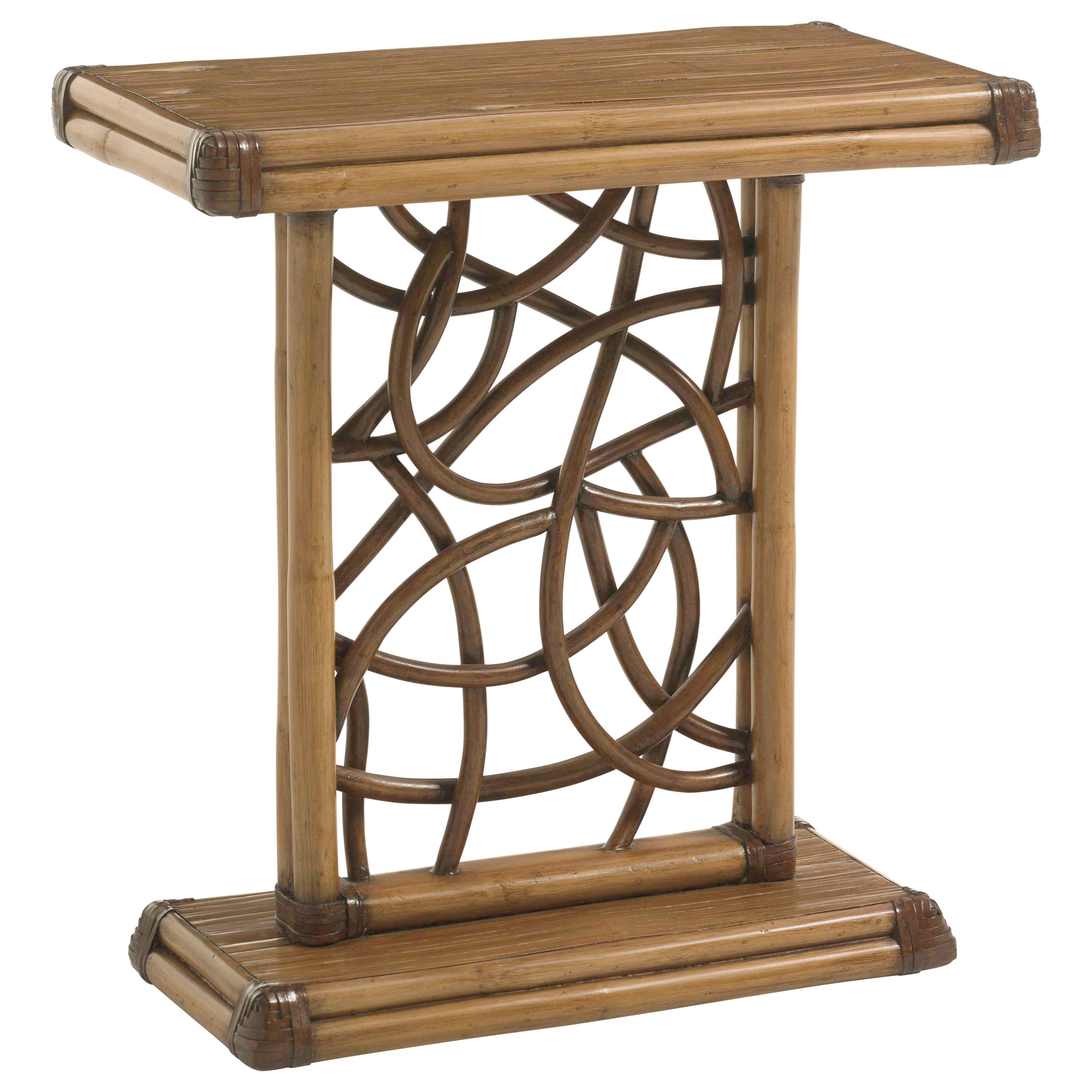 Tommy Bahama Home Twin Palms 558-952 Angler Accent Table with Twisted Rattan Lattice | Baer's ...